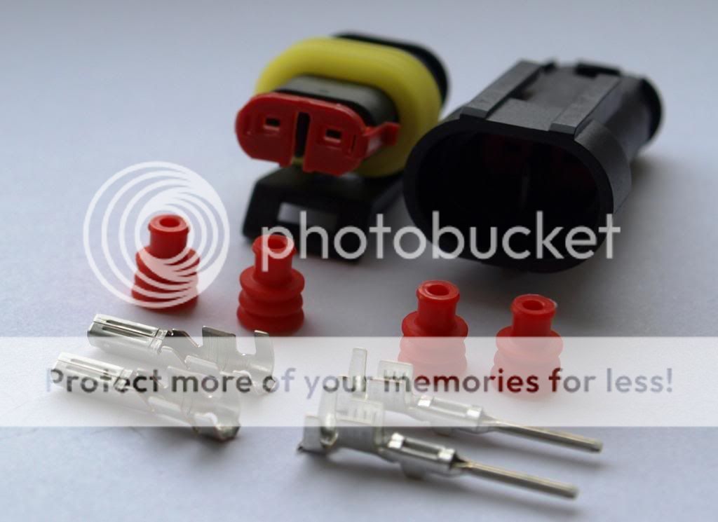 Genuine AMP 2 Way Pin Superseal Electrical Waterproof Connector - 1.5-2 ...