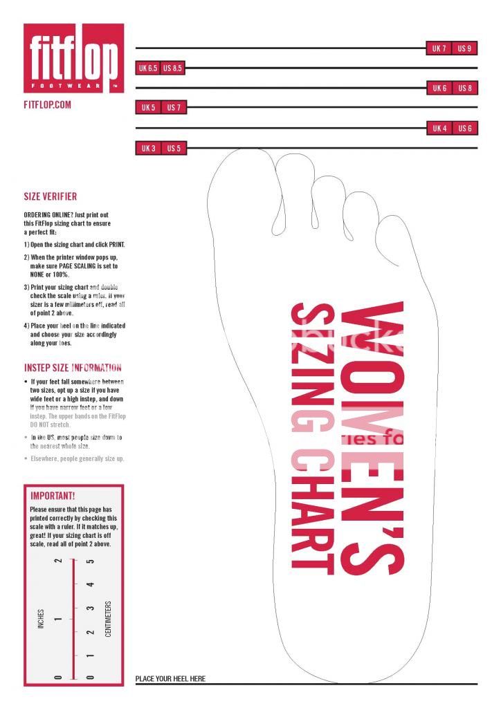 FitFlop – Size Guides – Lady Goodly